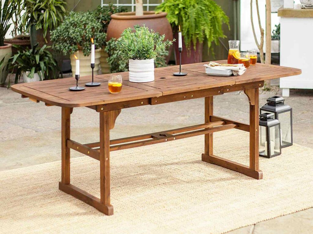 Top 14 Outdoor Extendable Dining Table Designs to Maximize Space - Onelmon